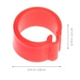 BESTYASH 100Pcs Orange Bird Identification Foot Rings Opening Pigeon ...