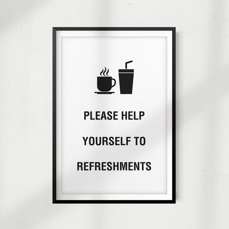 Refreshments Sign