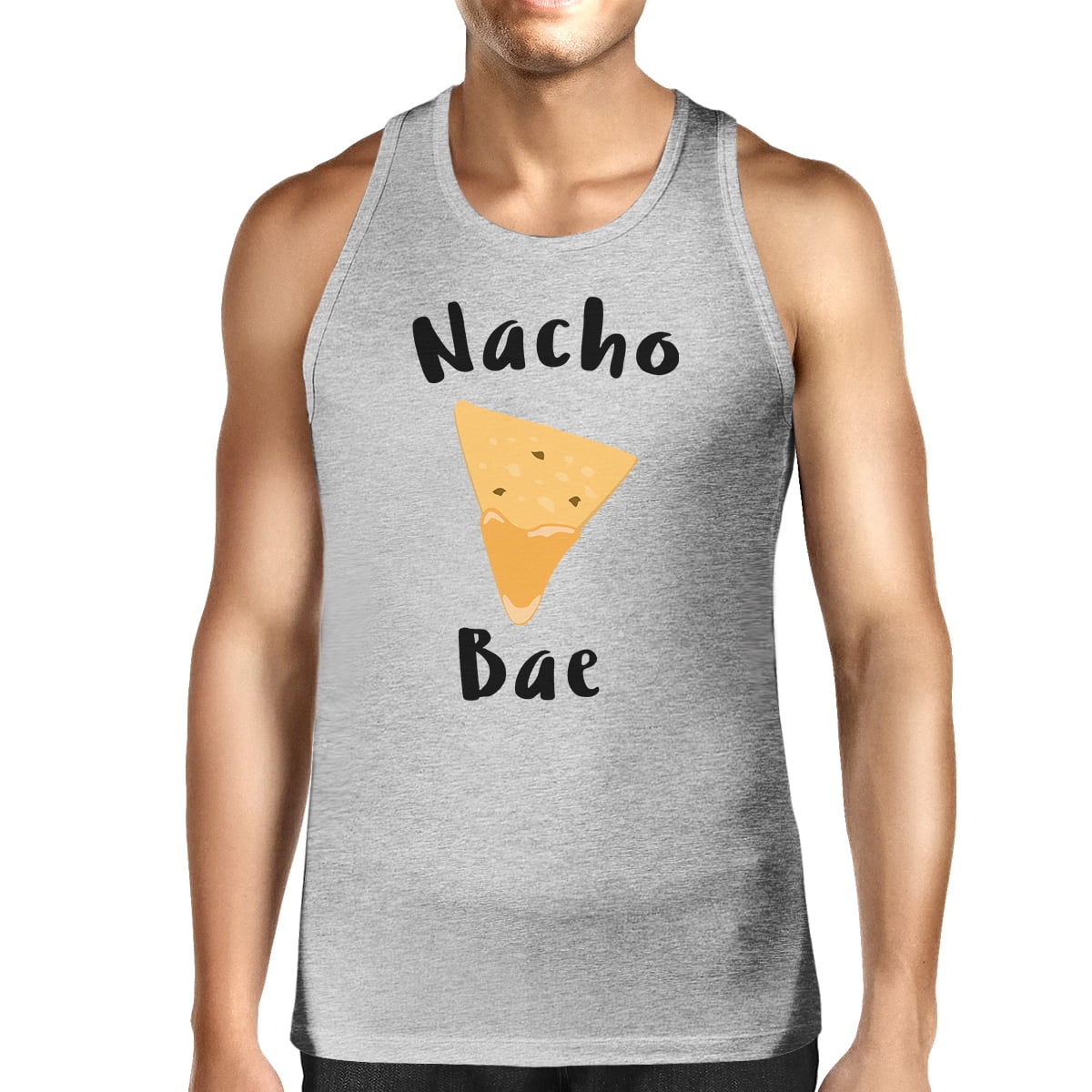 Nacho Bae Men's Grey Tank Top Unique Design Cute Couple Shirt Ideas ...
