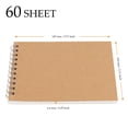 KINJOEK A6 Size Top Spiral Bound Sketch Notebooks, Wirebound Drawing ...