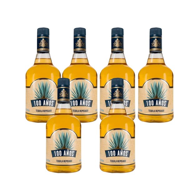 Pack De 6 Tequila 100 Años Reposado 700Ml | Bodega Aurrera en línea