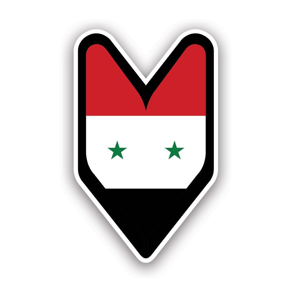 Syrian Driver Badge Sticker Decal - Self Adhesive Vinyl - Weatherproof ...