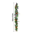 70.8 Inch Patriotic Bow Leaf Vine, 4th of July Red White Blue Garland ...