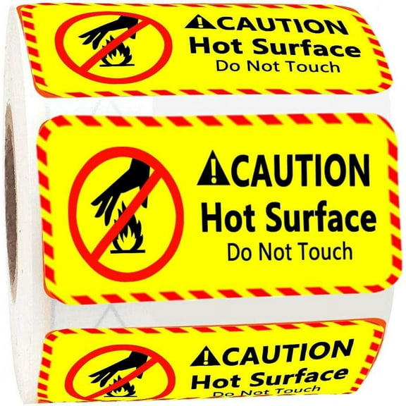 Please Do Not Touch Stickers 6inch Self Adhesive Don't Touch Warning ...