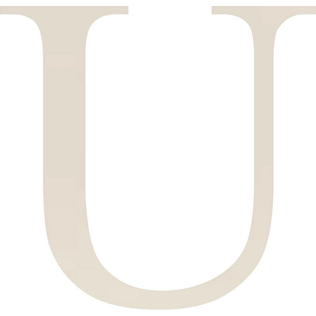 Acrylic Letter U Times, 2'' Tall White Acrylic Sign Letter, Choose Your ...
