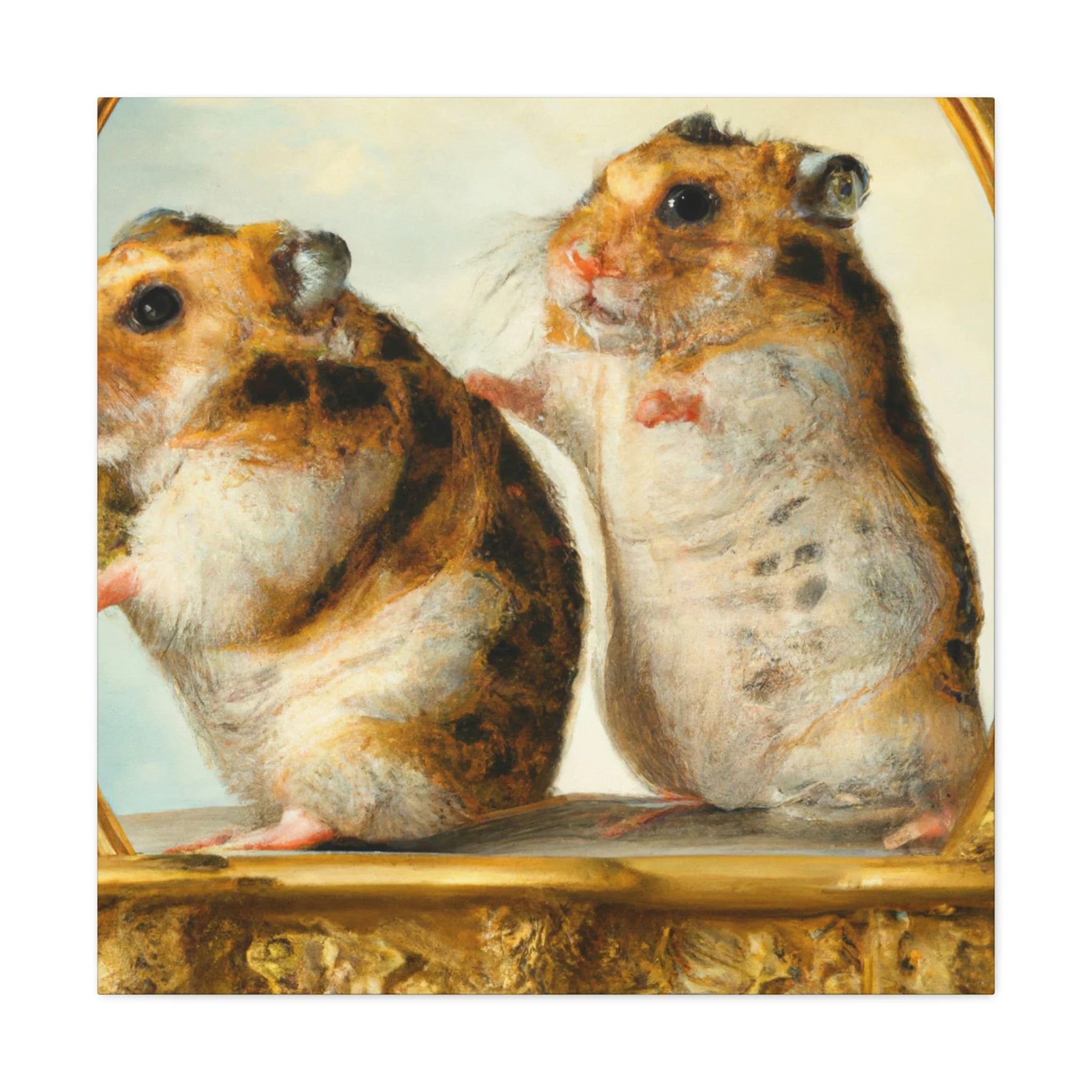 Hamsters in Baroque. - Canvas - Walmart.com