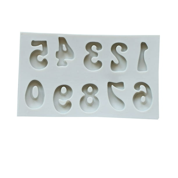 Silicone DIY Mold Interesting Home Bakery Alphabet Number Baking Tools ...