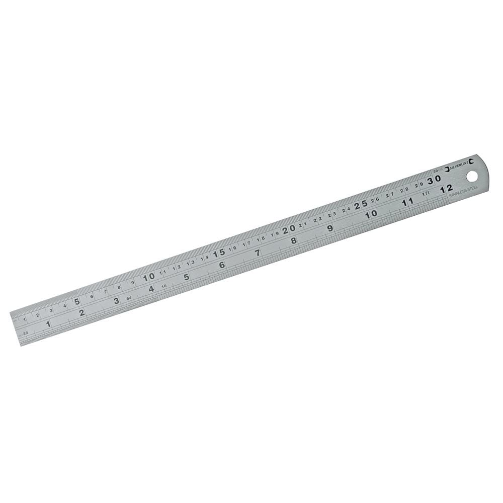 Silverline - Steel Rule - 300mm - Walmart.com