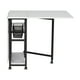 Sew Ready Mobile Fabric Cutting Table with Storage 30" H in Charcoal ...