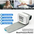 SUWU Wrist Blood Pressure Monitor, Rechargeable BP Machine, Large LCD ...