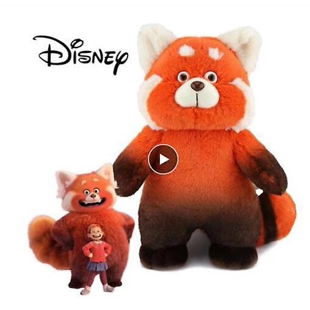 Disney Pixar Turning Red Bear Plush Toy Cartoon Kawaii Plushies Anime ...