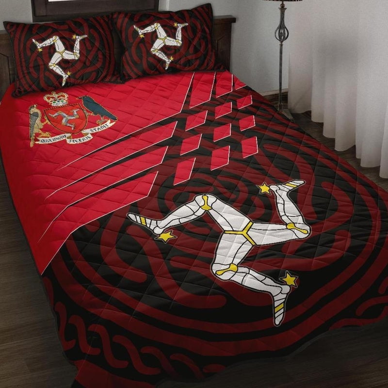 Juego de cama edredón Isla de Man - Símbolo de la Isla de Man con ...