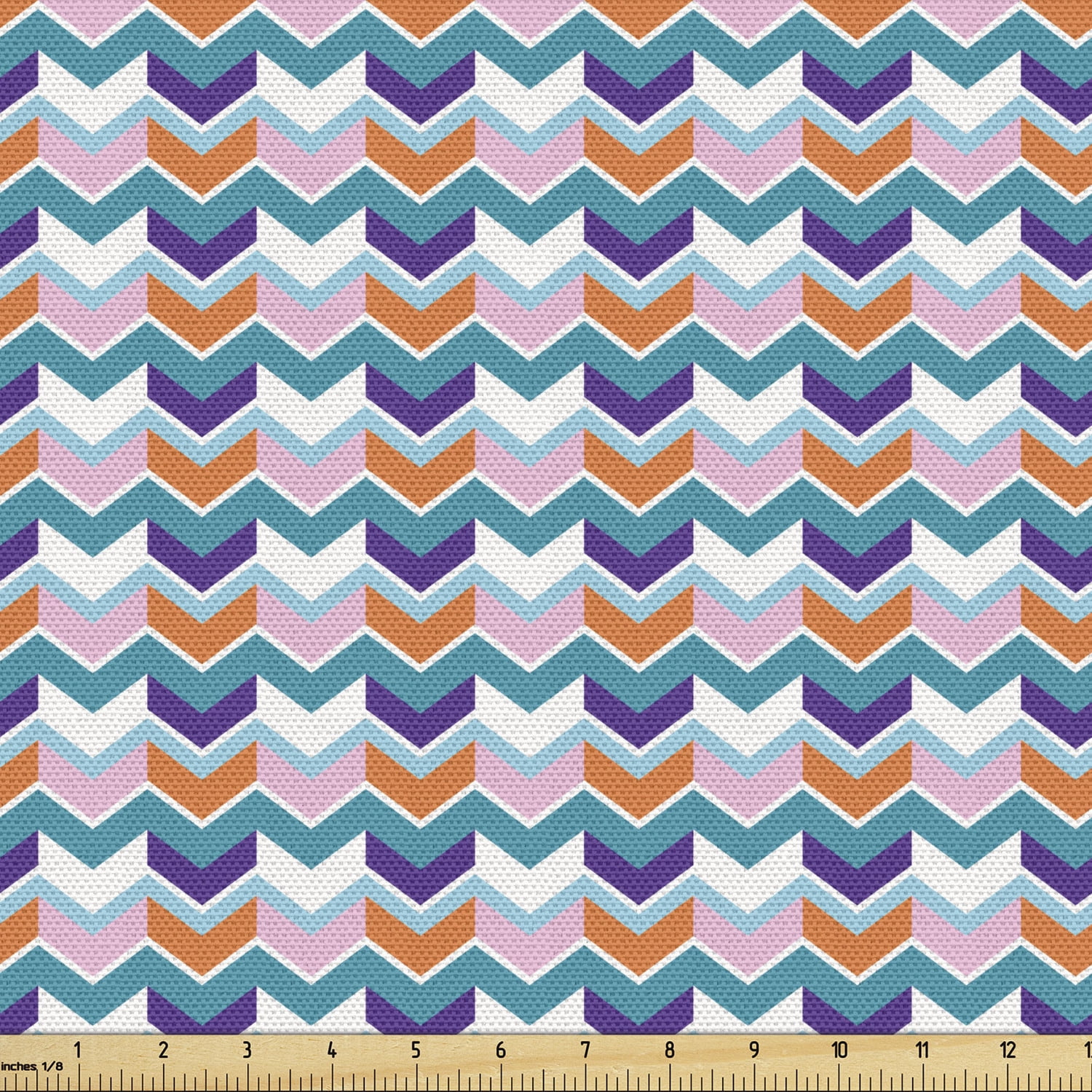 Arrow Fabric by the Yard, Colorful Chevron Inspired Pattern Horizontal ...