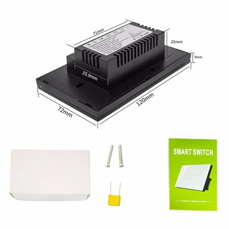 Smart Wall Touch Switch Light Panel US Touch On/Off Light Controller ...