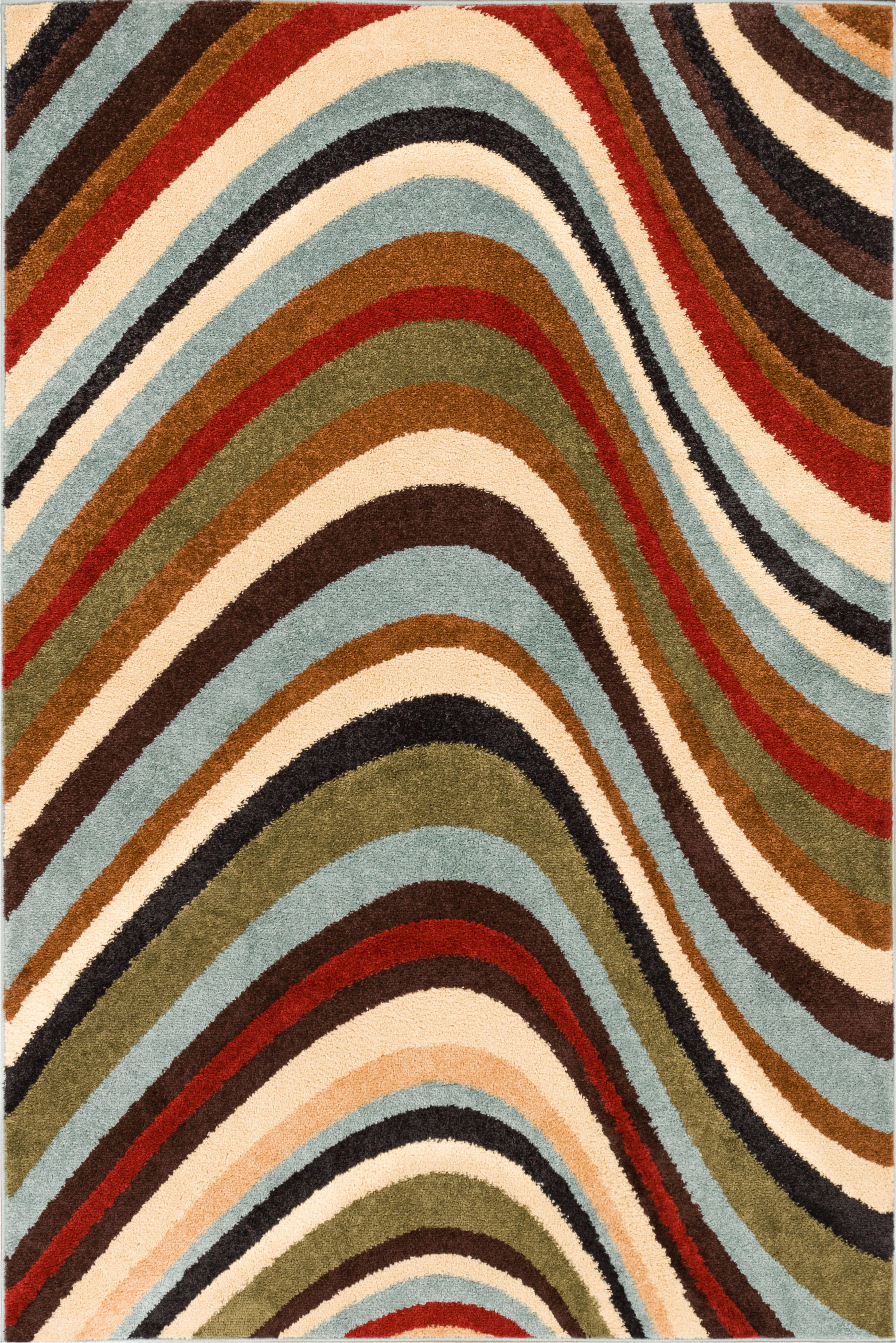 Well Woven Mystic Waves Striped Modern Area Rugs, Beige - Walmart.com