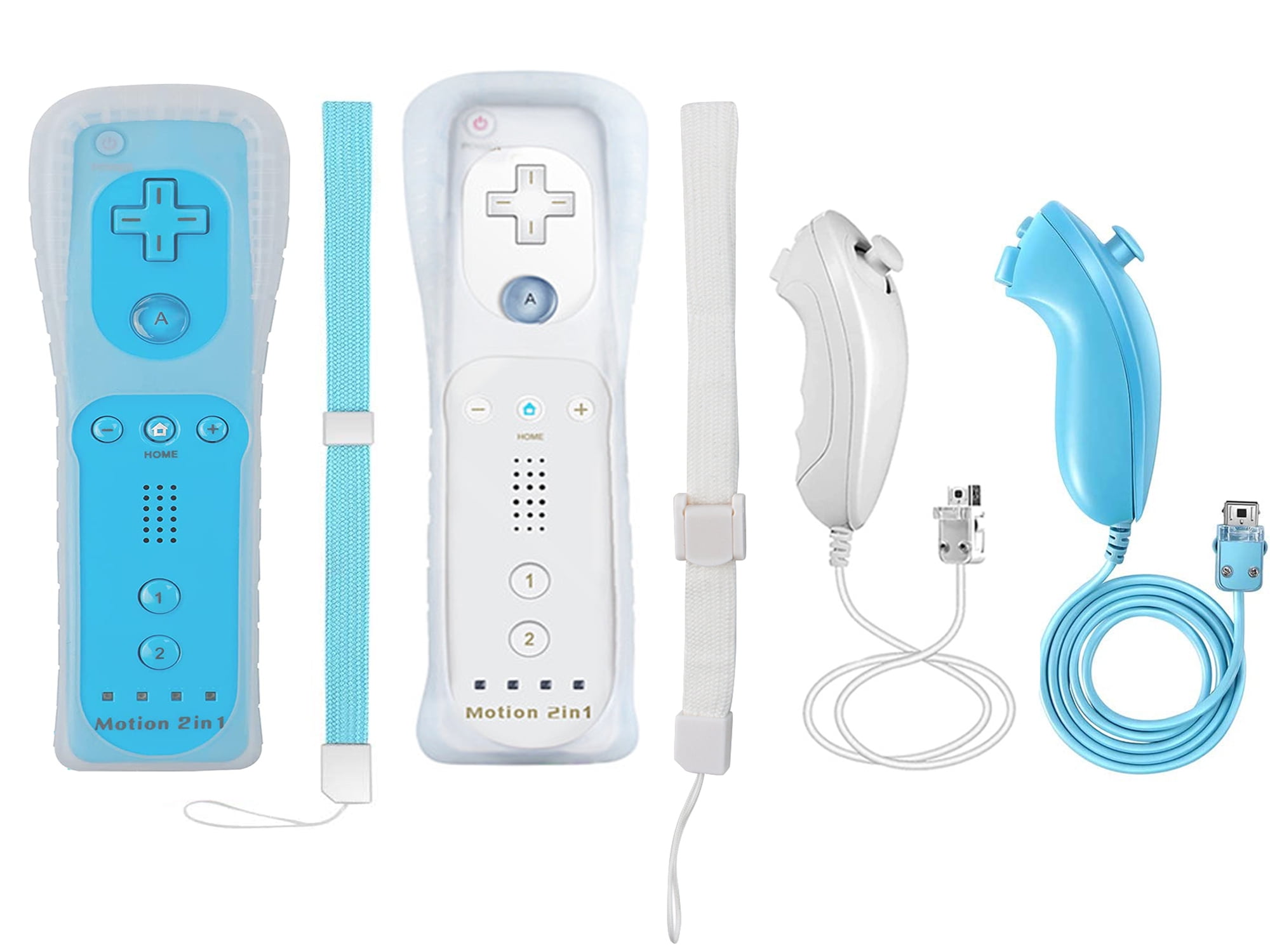 Bonadget 2Packs for Nintendo Wii Games Controllers, Remote Controller ...