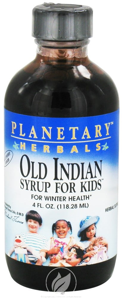 (2 Pack) Planetary Herbals Old Indian Syrup for Kids, 4 Fluid Ounce ...
