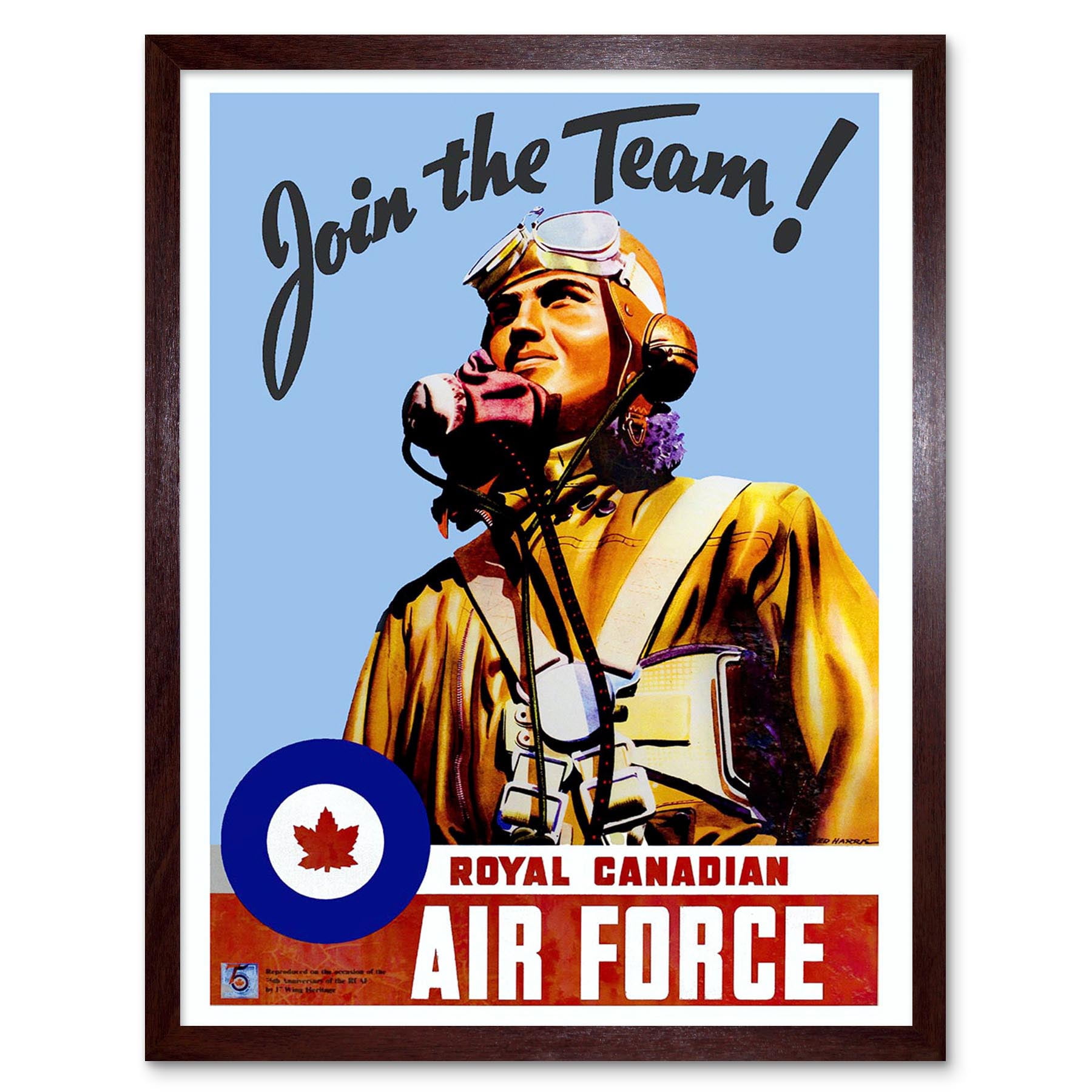 Royal Canada Air Force Pilot WWII War Enlist Vintage Canadian ...