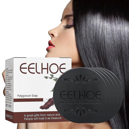 New 2024 Eelhoe Polygonum Soap Black Thick Hair Fallopia Multiflora Shampoo Bar Polygonum ...