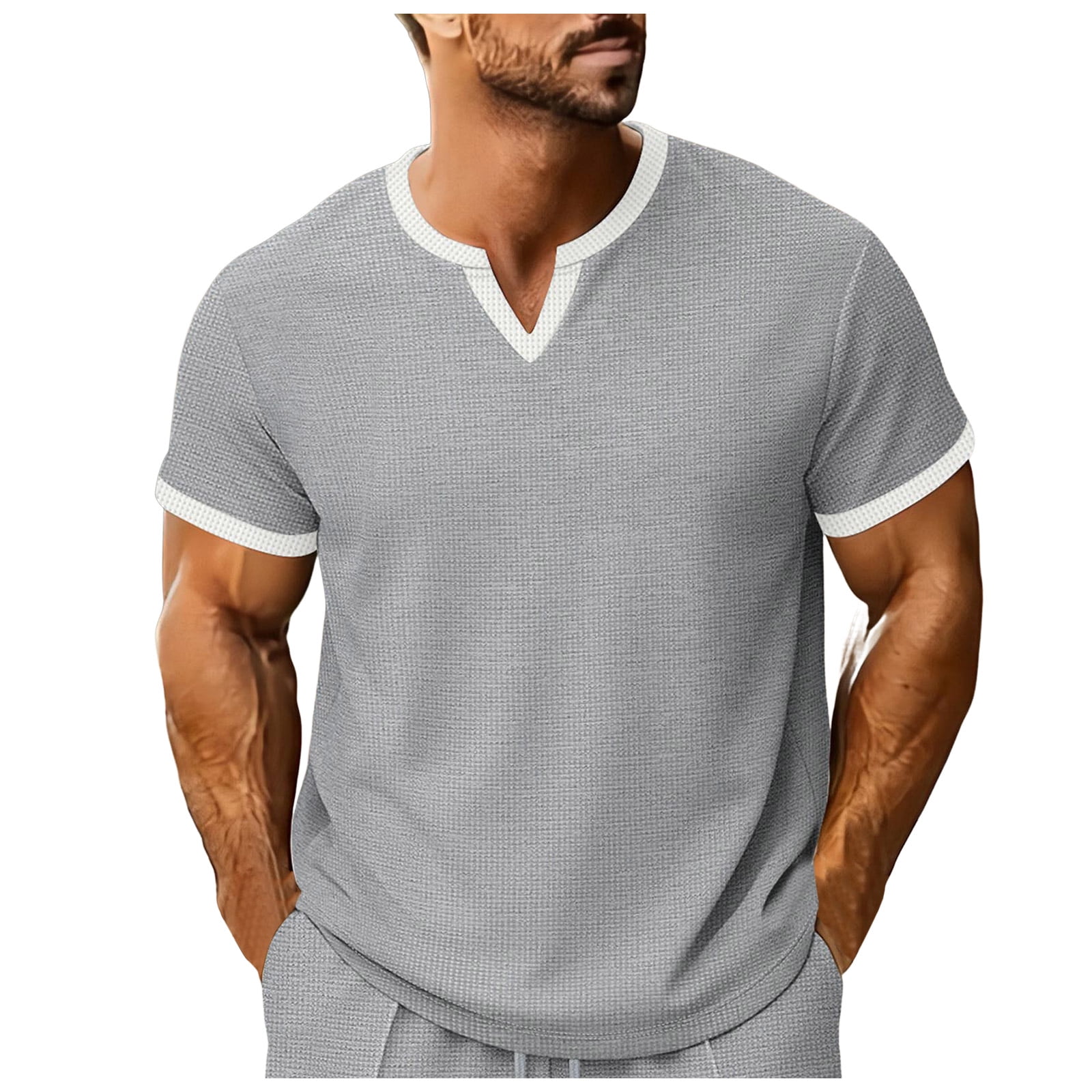 Click here for Ramiter Mens T- Shirts Short Sleeve Knit Sweater S... prices