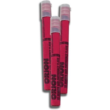 Orion Safety Products Hand Held Orange Smoke Marine Flares, 3-Pack ...