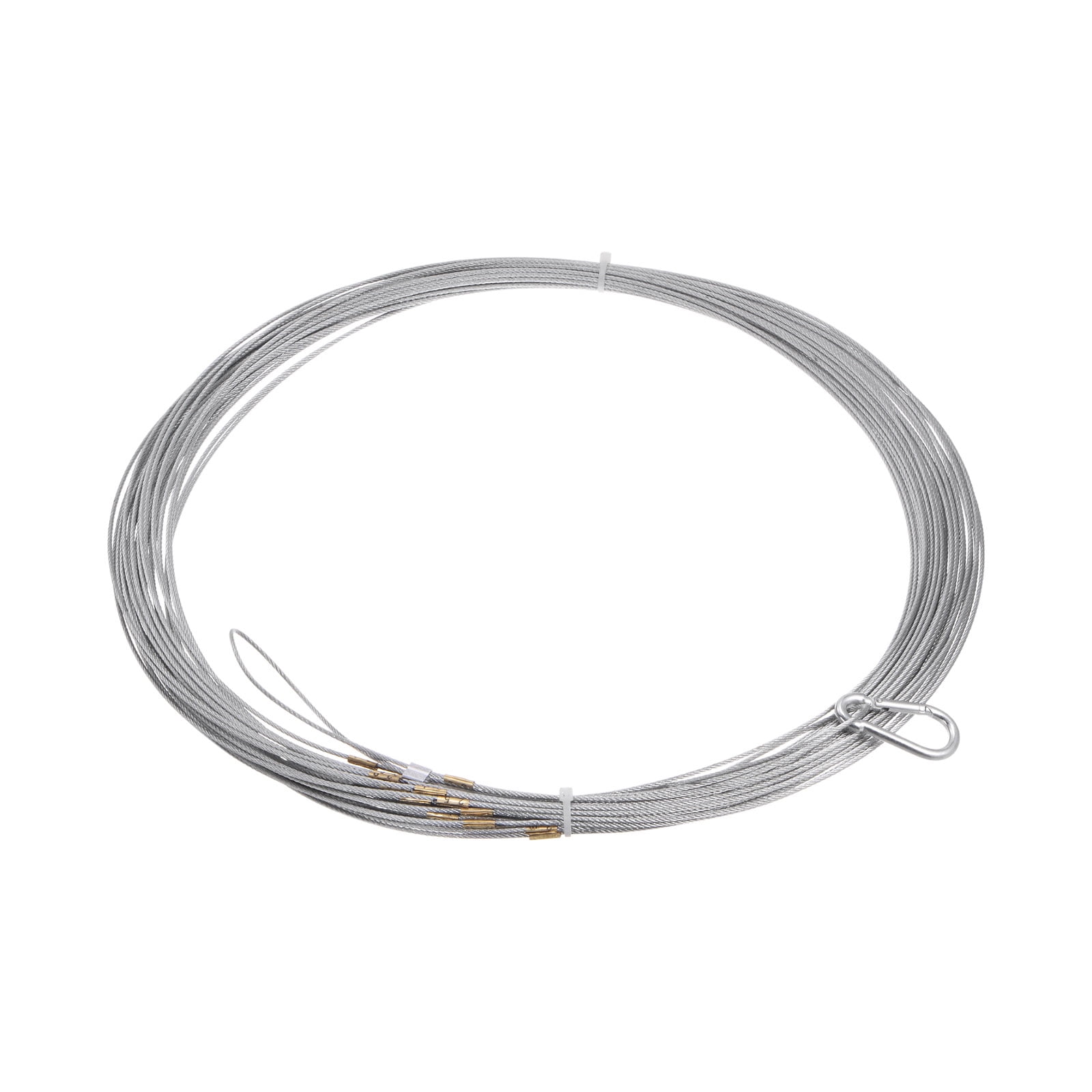 Deep Well Measuring Rope 30m Steel Wire Galvanized, Silver Tone ...