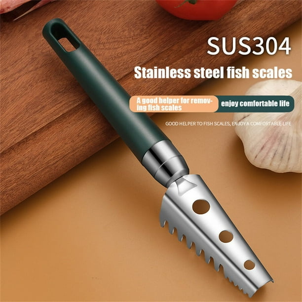 wolftale Stainless Steel Fish Scaler Quick Scale Remover Seafood ...