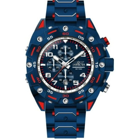 Invicta 37804 50 in. Dia. 26 mm Mens Sea Monster Quartz Chronograph Red ...