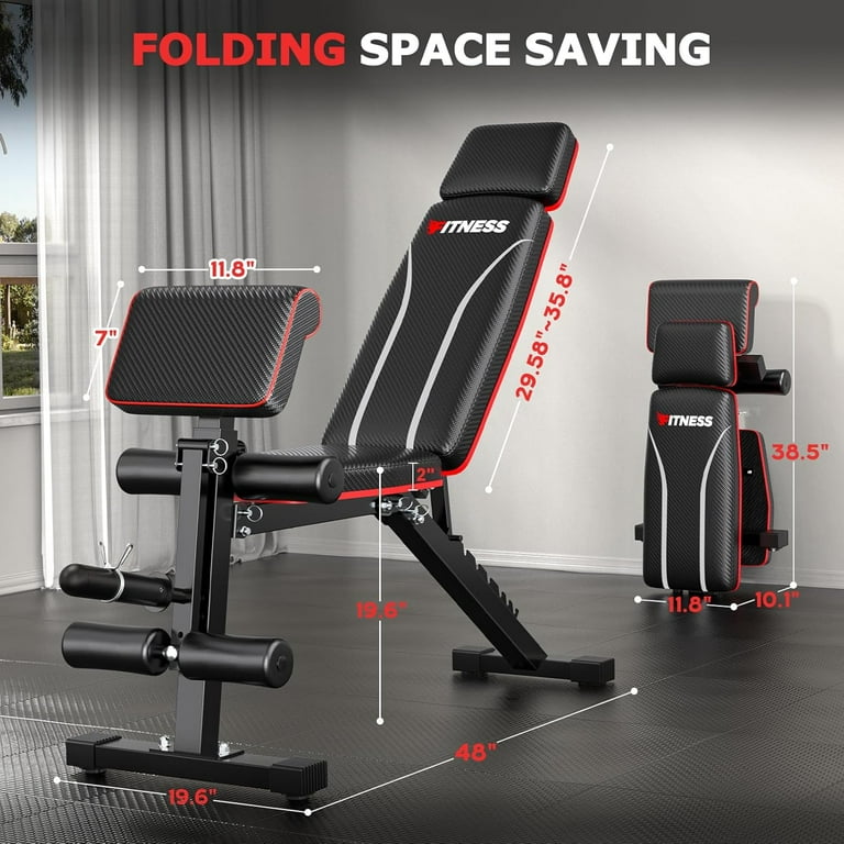 Strength Training Benches Gikpal 7 Positions Adjustable Weight Bench ...