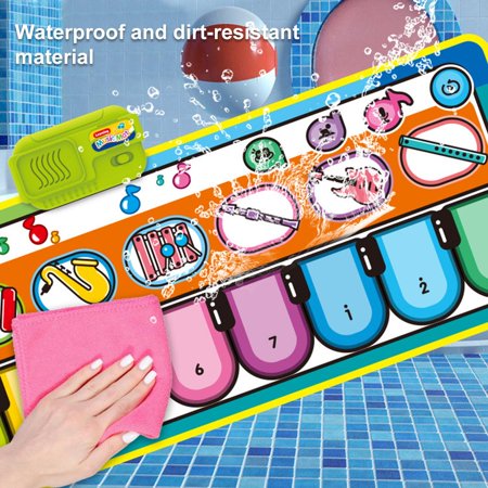 Dance Mat for Kids Piano Mat Keyboard Play Mat with 8 Instruments and ...