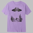Boys Retro Western Cowboy Desert Print T-Shirt Kids Crew Neck Alien ...