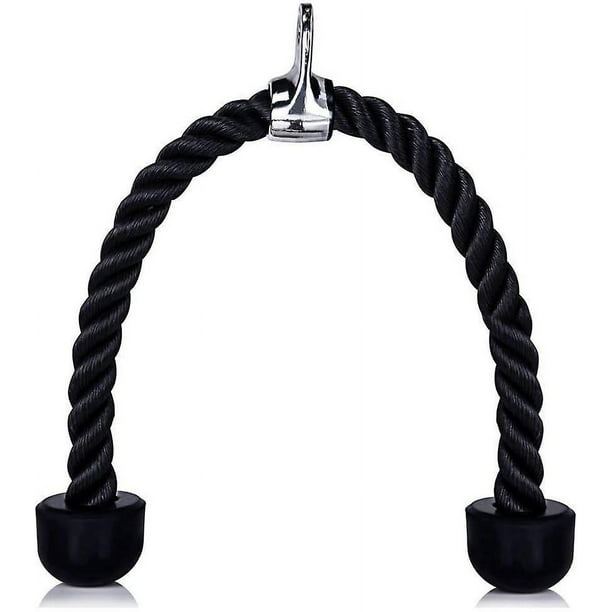 Deluxe Tricep Rope Pull Down Cable, Rope Length, Easy To Grip & Non ...