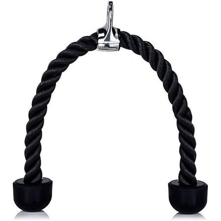 Deluxe Tricep Rope Pull Down Cable, Rope Length, Easy To Grip & Non ...