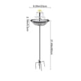 Bird Bath with Solar Powered Fountains,Stable Stylish Design with 5 ...