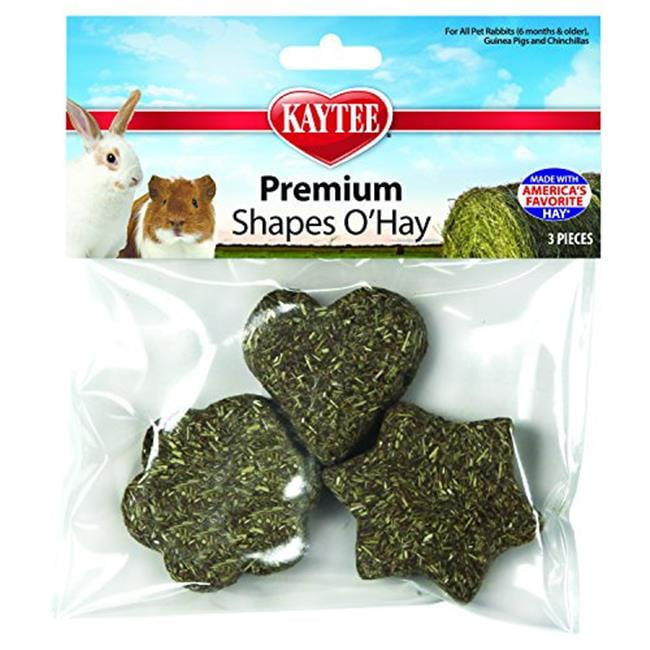 Kaytee Premium Timothy Treat Shapes O'Hay For Small Animals, 3 Count ...
