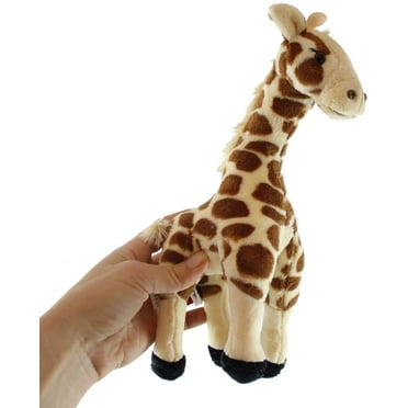 Yellow Jungle Giraffe Plush Toy - 13in Giraffe Rattle Plush By Ganz ...