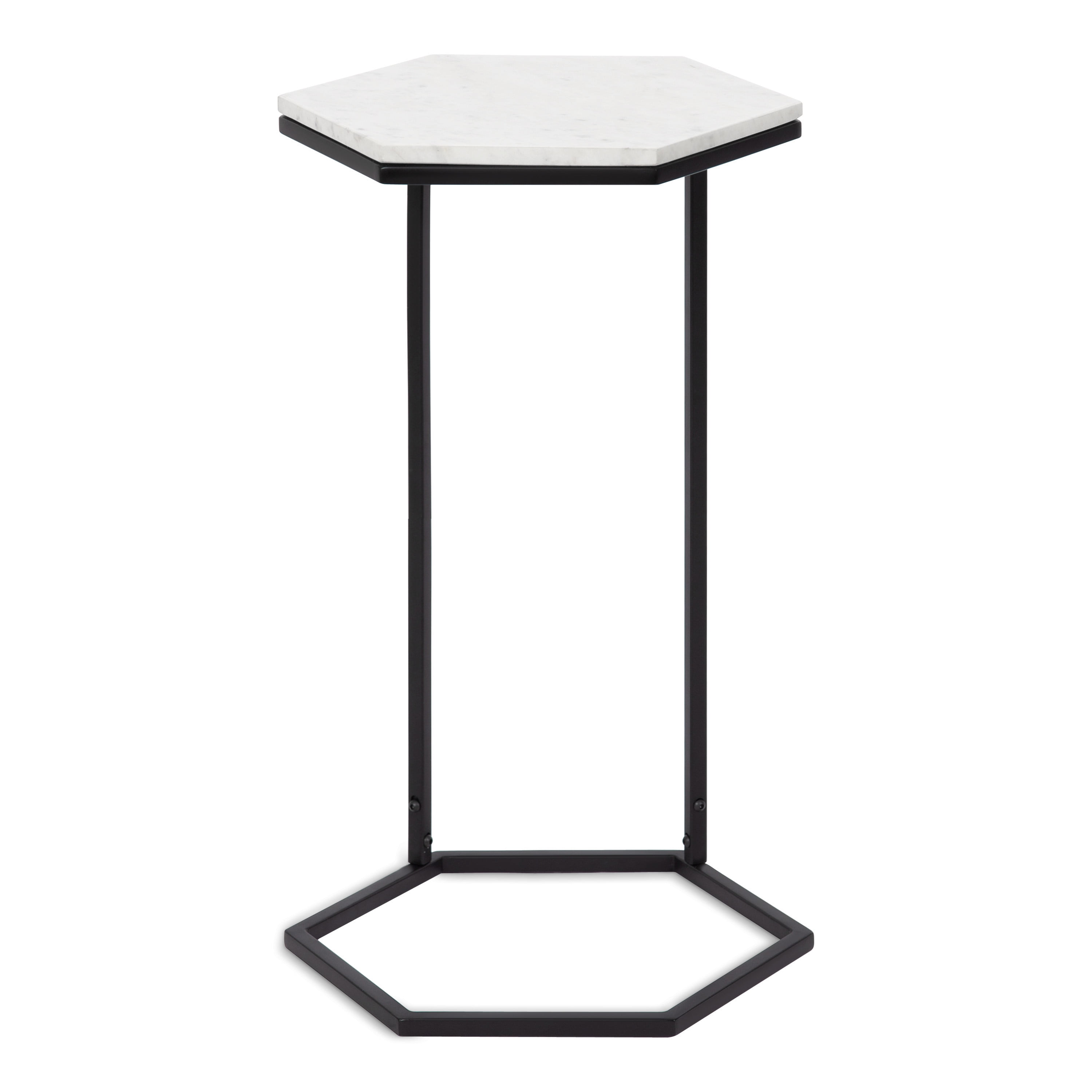 Kate and Laurel Trillion Modern C-Table, 16 x 14 x 28, Black, Chic ...
