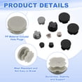 60Pack 5/8"(15.9mm) Plastic Hole Plug, Round Tubing Inserts, Furniture ...