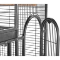 Prevue Pet Products Deluxe Parrot Play Top Birdcage, Black Hammertone ...
