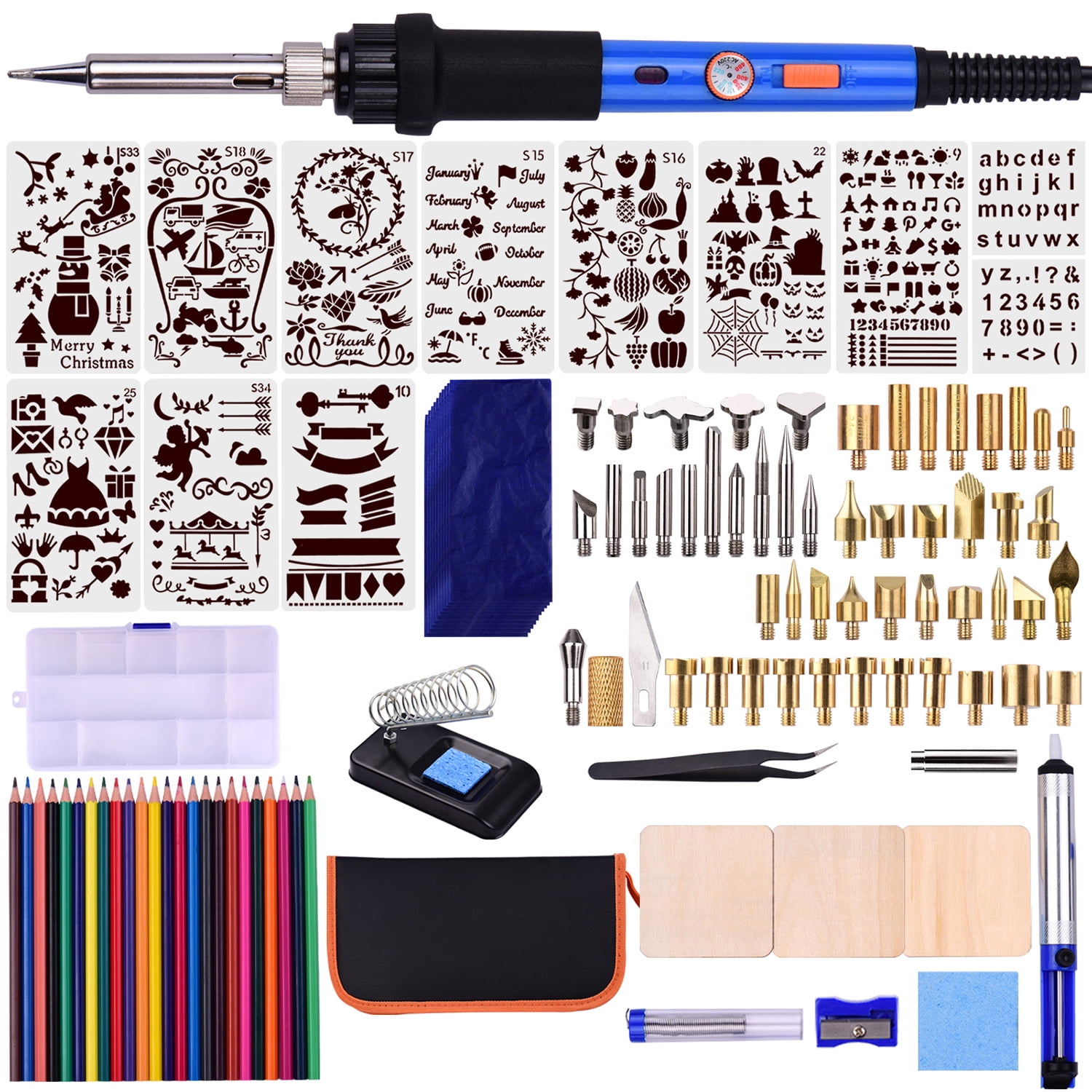 Click here for Lvcheng 112-Piece Pyrography Set With 60w Pyrograp... prices
