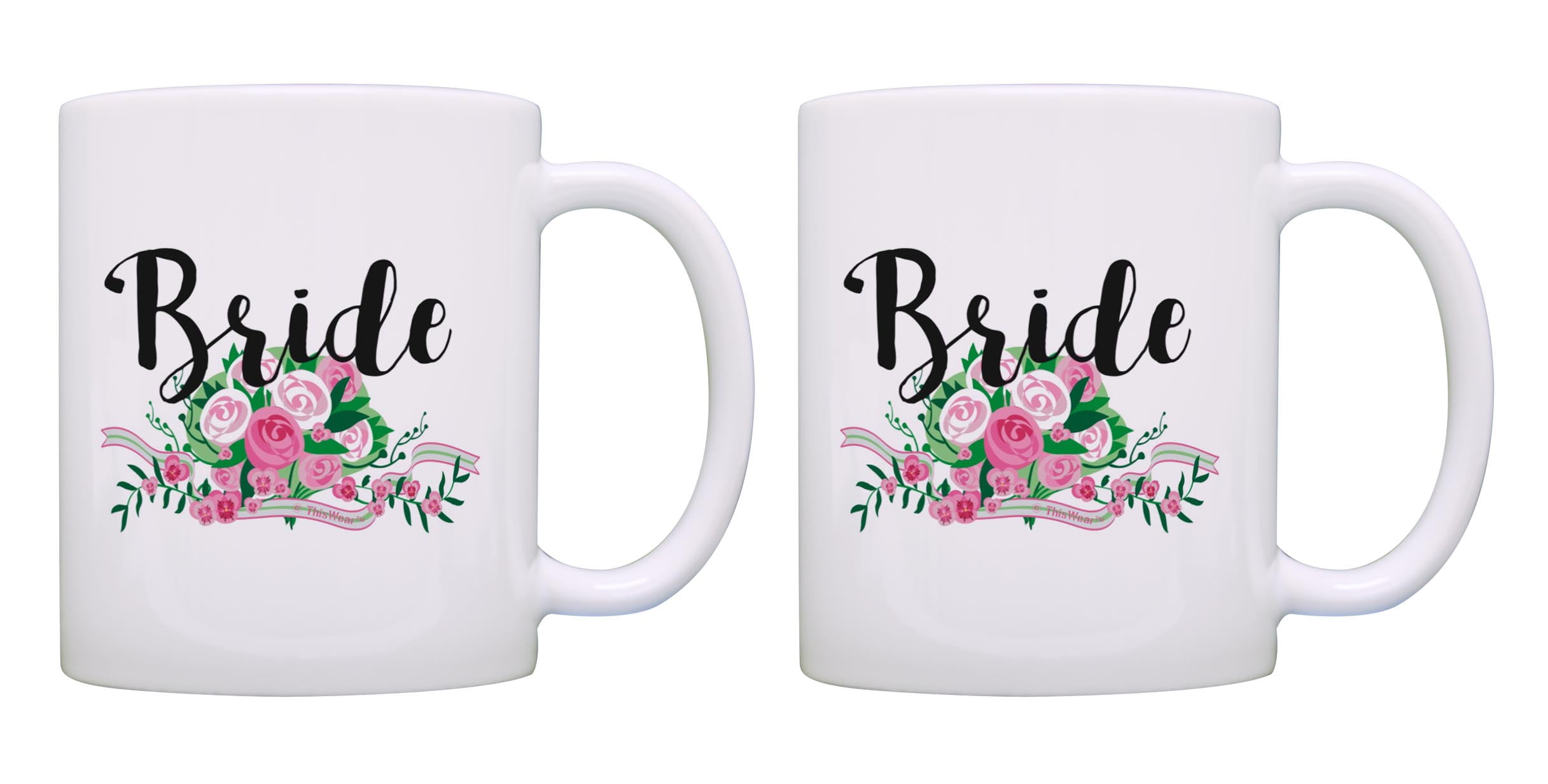 ThisWear Bridal Shower Gifts Bride Mug Set Bride Cup Set Bride-To-Be ...