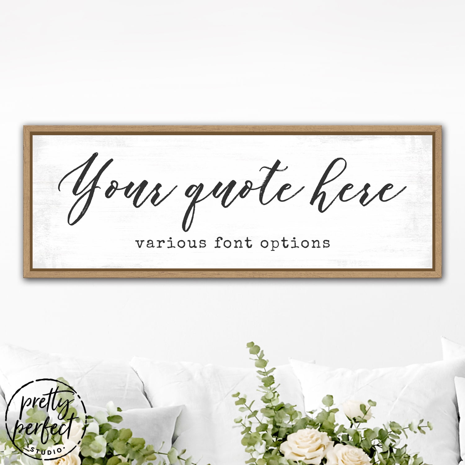 Pretty Perfect Studio Create Your Own Custom Canvas Quote Sign on Wall ...