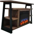 Hanover 32-In. Industrial Chic Electric Fireplace Heater with Enhanced ...