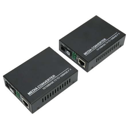 Media Converter, Fiber Media Converter RJ45 To SC Metal Housing Single ...