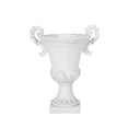 Antique White MGO Garden Urn Planter 19.25 Inch Tall Lightweight ...