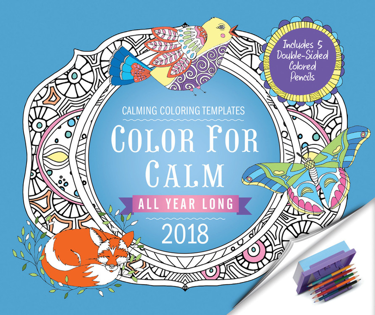 Color Me Calm All Year Long Desk Calendar, Modern | Pop Art by Quarto ...