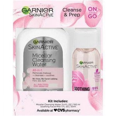 Garnier SkinActive Soothing Rose Water Cleansing Milk, Foaming Face ...