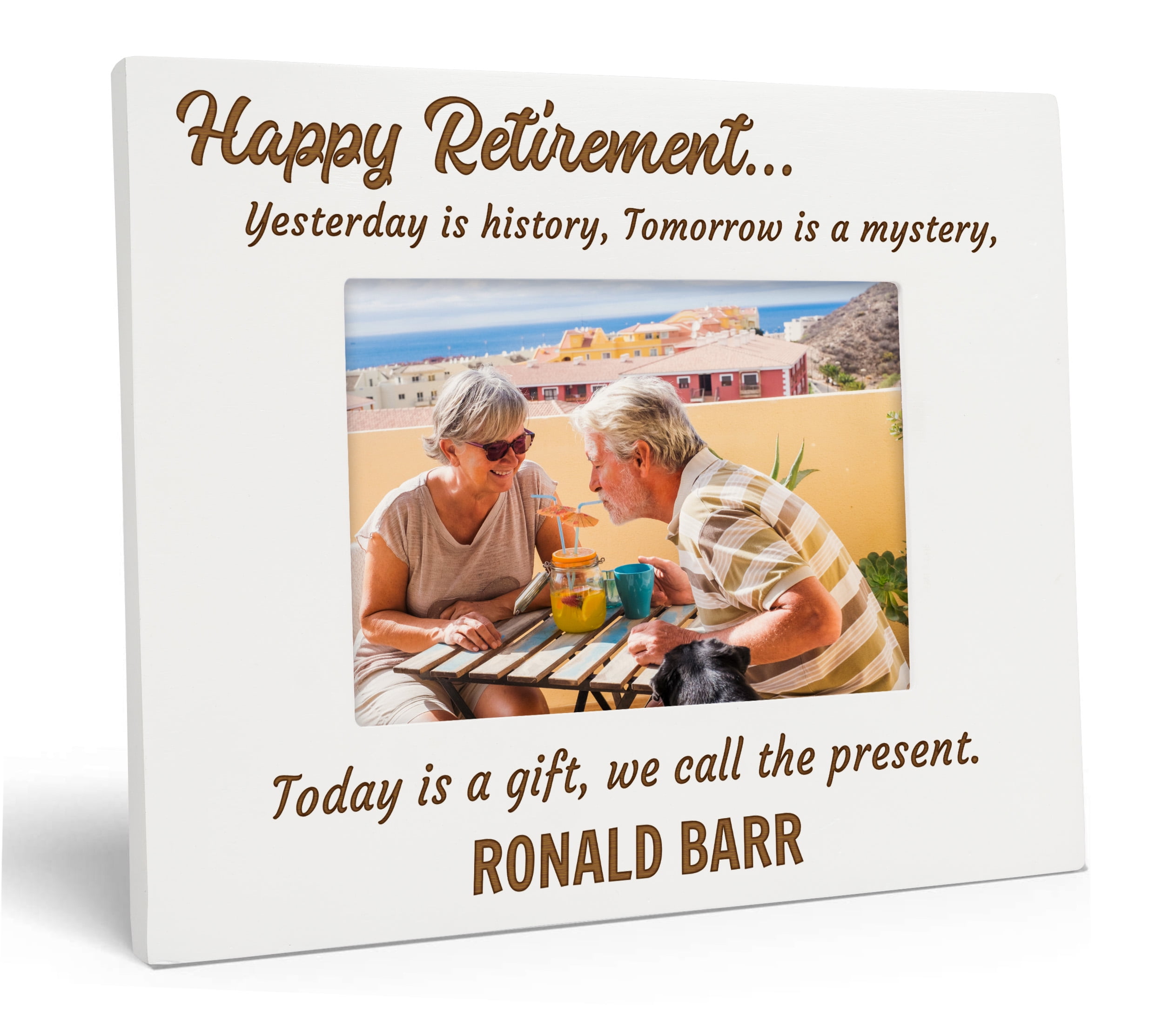 Darling Souvenir MADE WITH LOVEPersonalized WoodEngraved Retirement ...