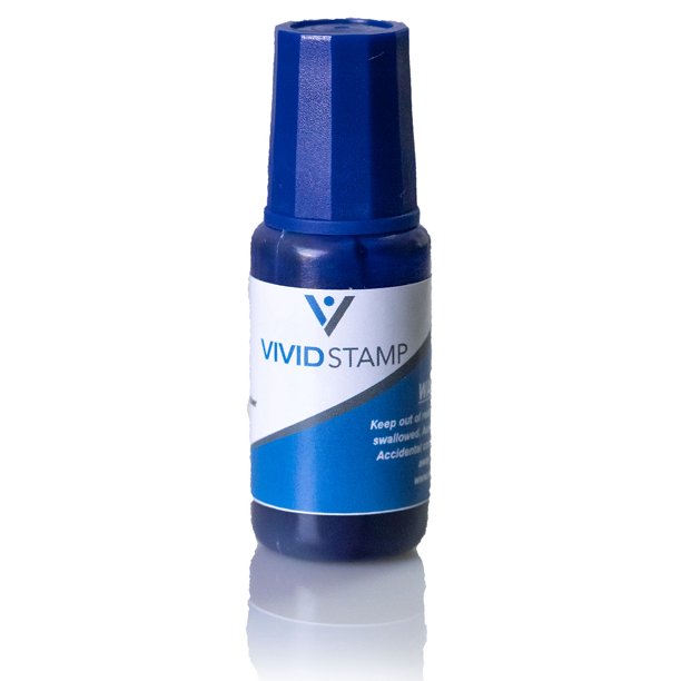 Vivid Stamp Refill Ink, .33Oz (Blue) - Walmart.com - Walmart.com