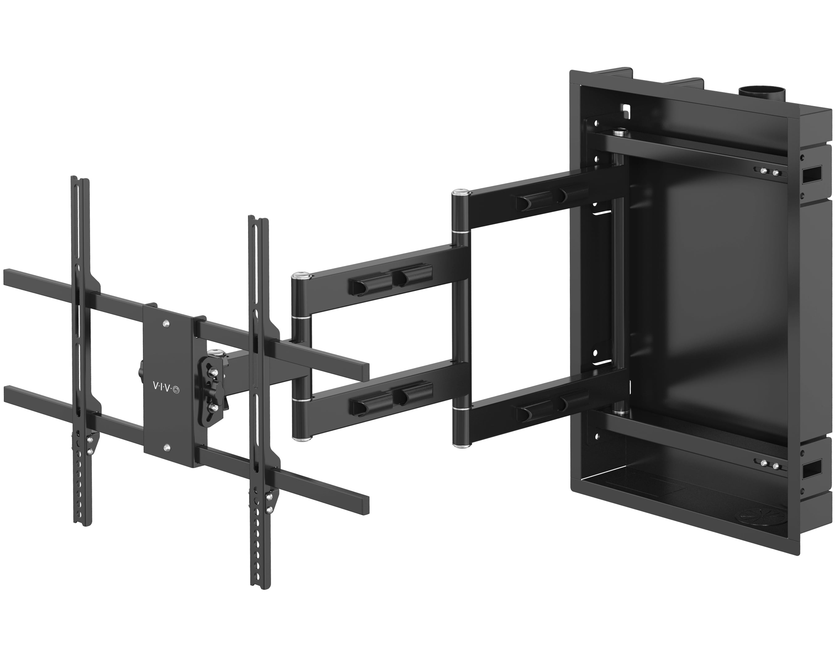 VIVO Recessed In-Wall TV Mount for up to 75" LED LCD Screens, Ultra Low ...
